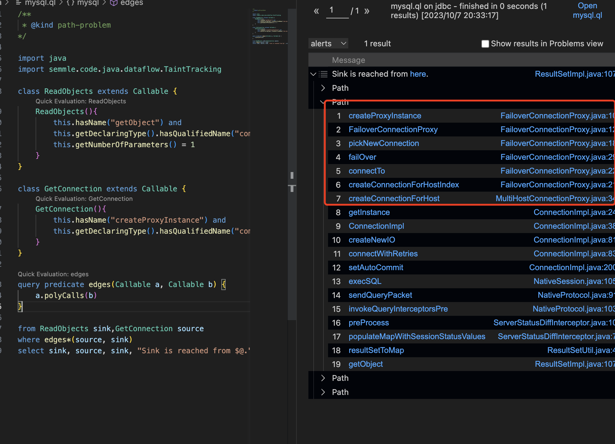 用codeql分析JDBC反序列化 | kaikaix